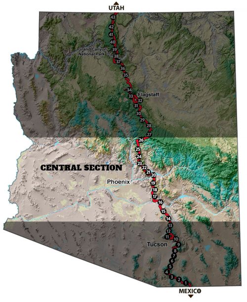 Map of the Trail – Explore the Arizona Trail