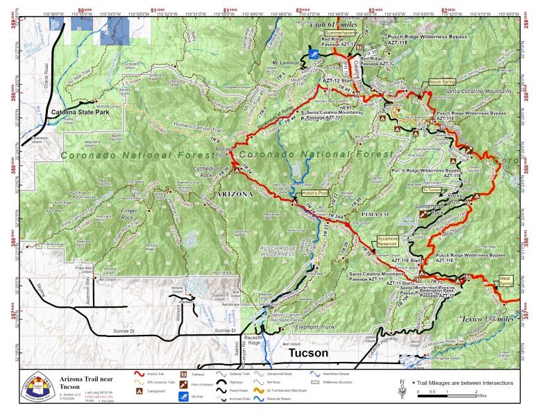 Tucson-Map – Explore the Arizona Trail