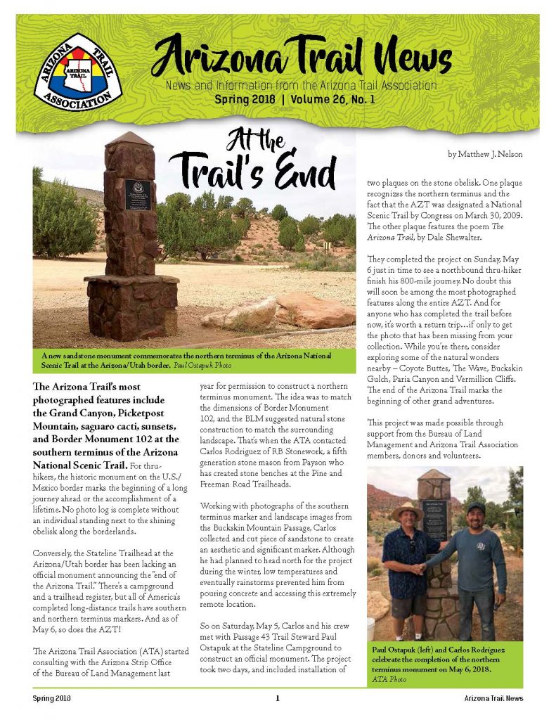 Newsletters – Explore the Arizona Trail