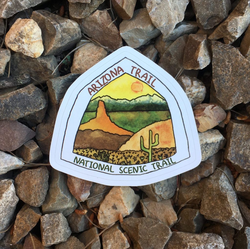 Arizona Trail Watercolor Sticker – Explore the Arizona Trail