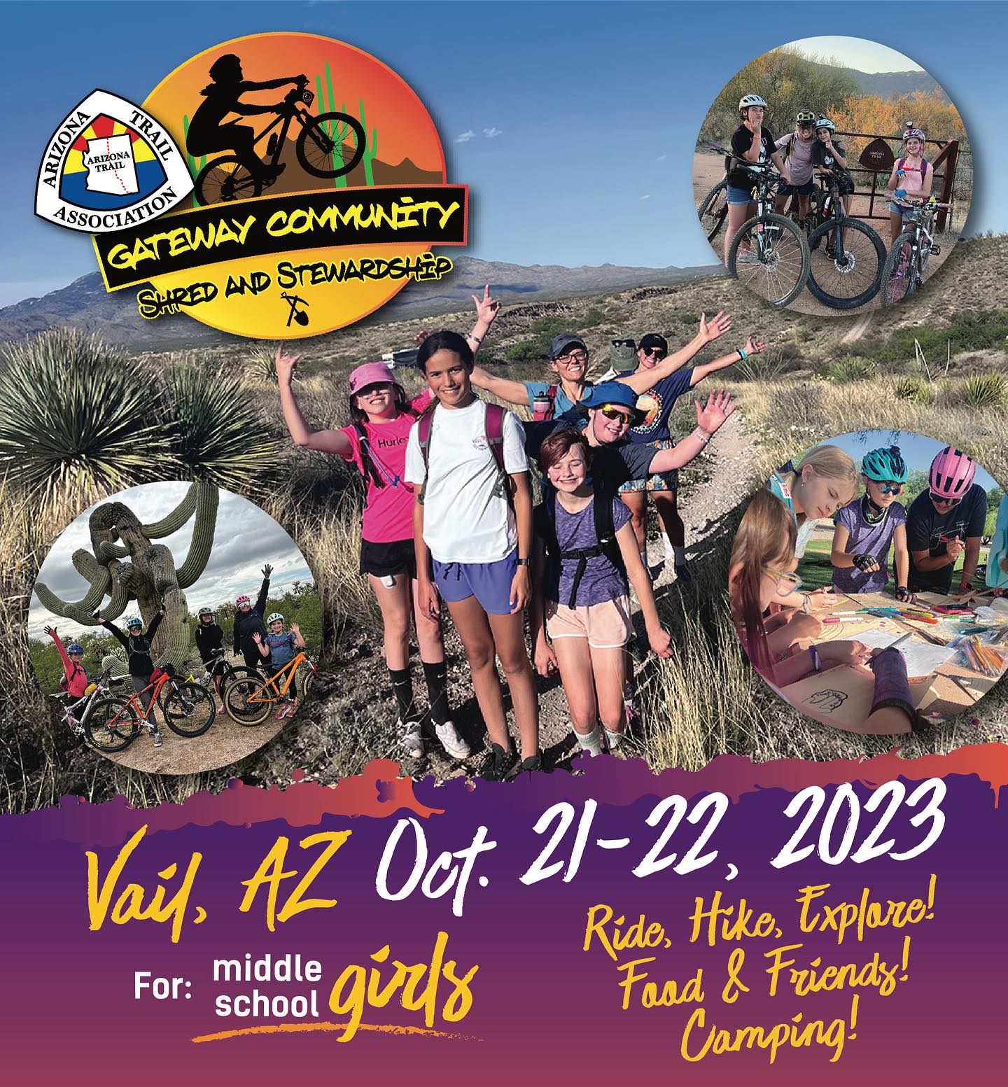 Gateway Community Shred and Stewardship Camps – Explore the Arizona Trail